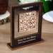 Scan for Menu Sign Custom QR Code Menu QR Code Tabletop Sign Scan for ...