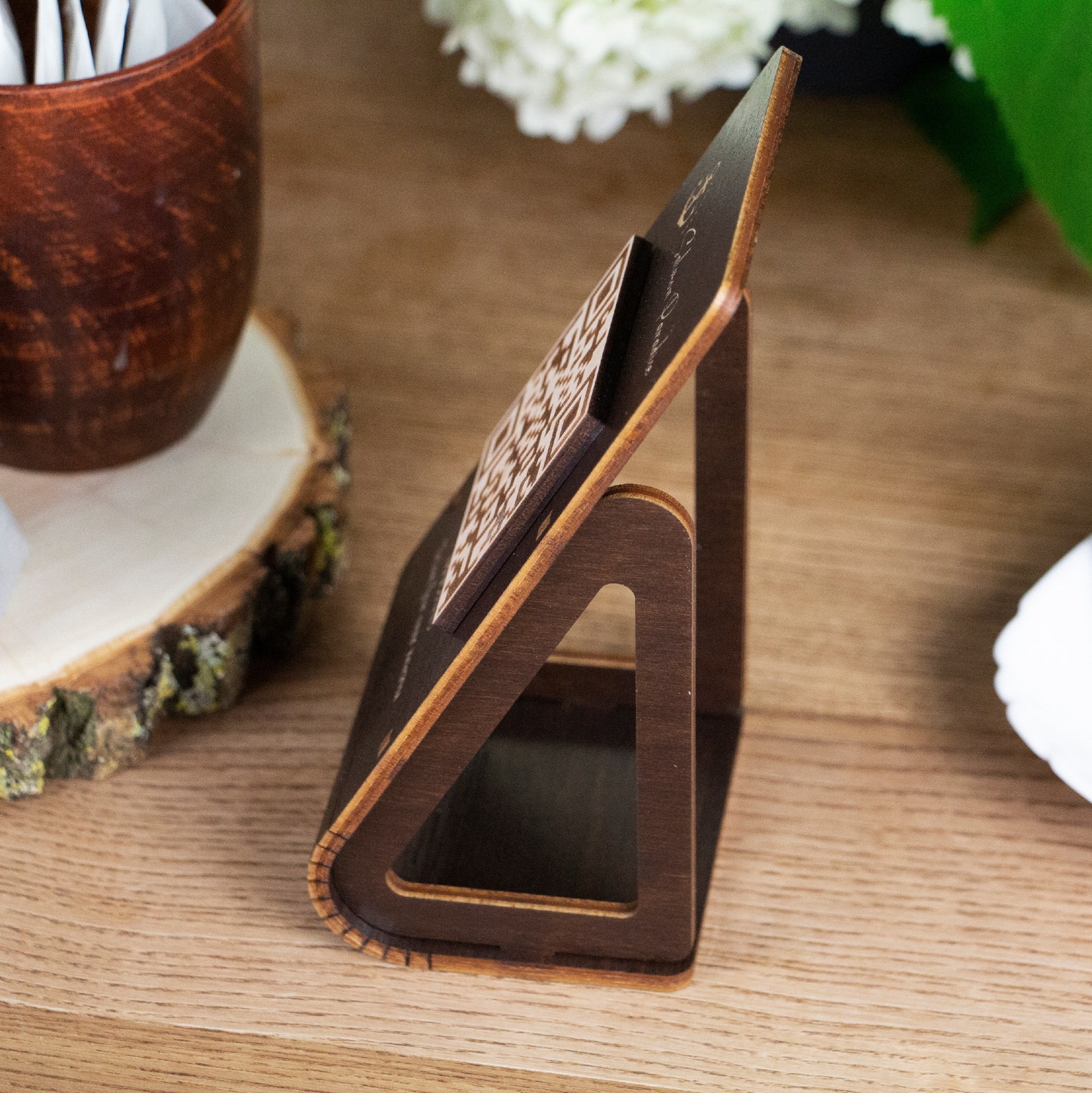 Table QR Code Sign QR Code Stand Tabletop Sign Small Bussiness - Etsy