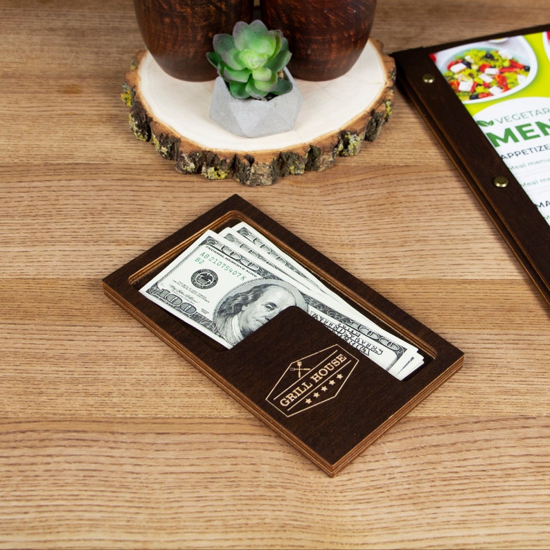 Check Presenter Tray for Guest Personalized Check Presenter With Logo ...