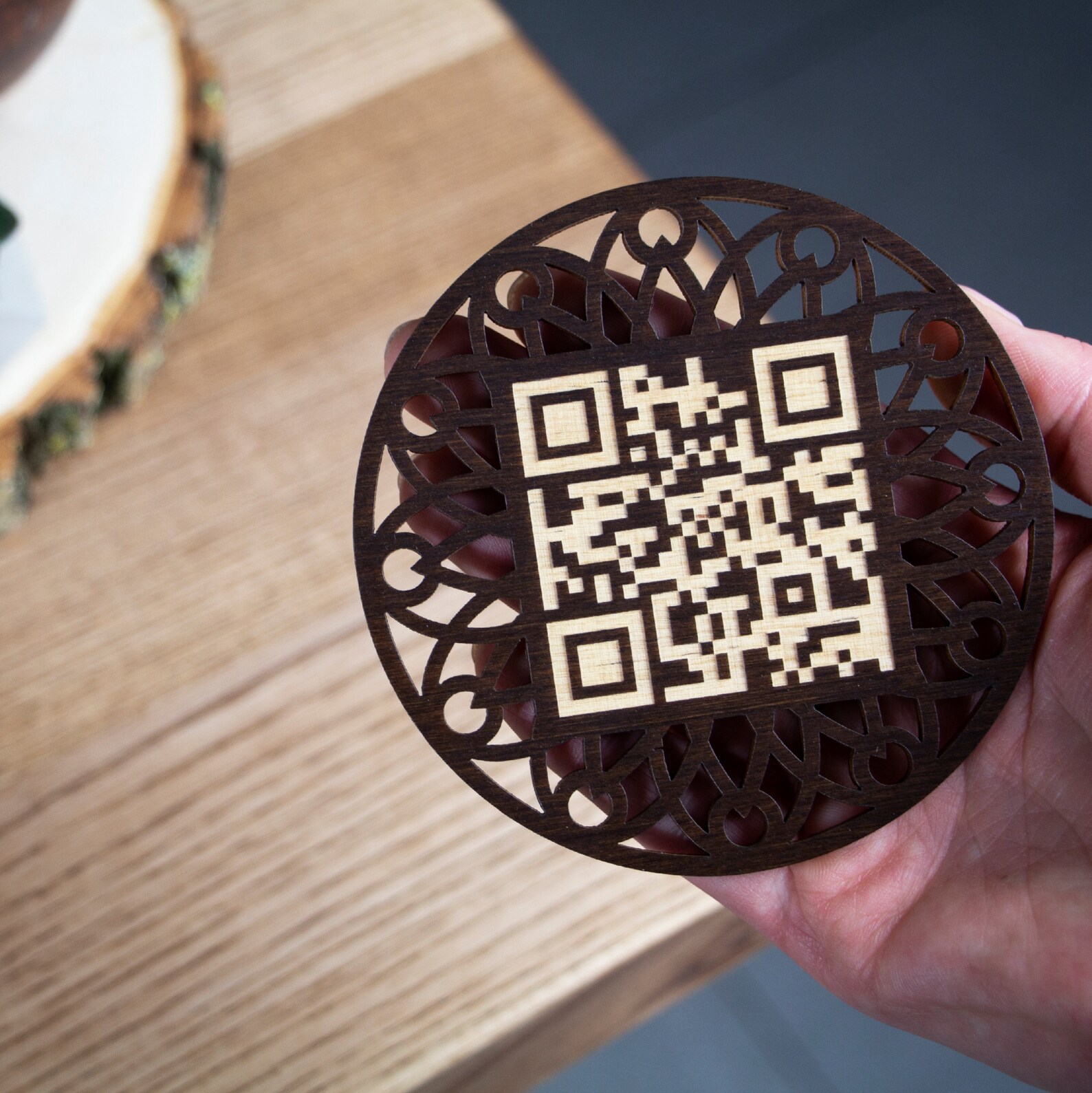 Scan Menu Sign Custom QR Code Menu With Logo Personalized QR Code Sign ...