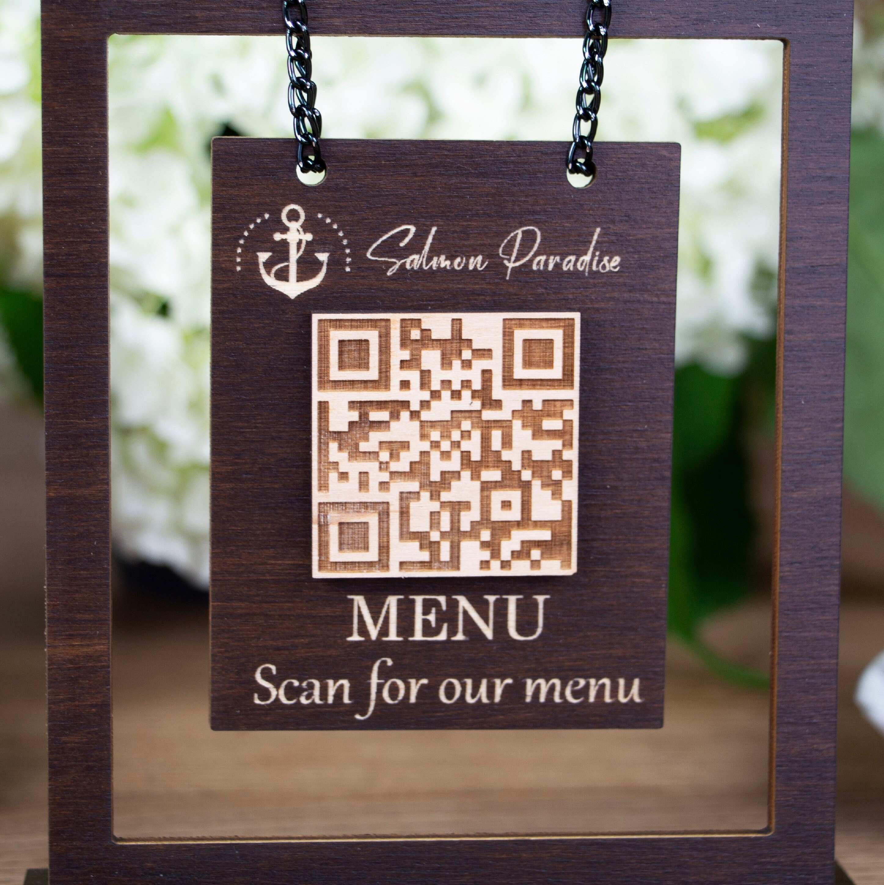 Unique Table QR Code Sign Restaurant QR Code Menu Stand Small Bussiness ...