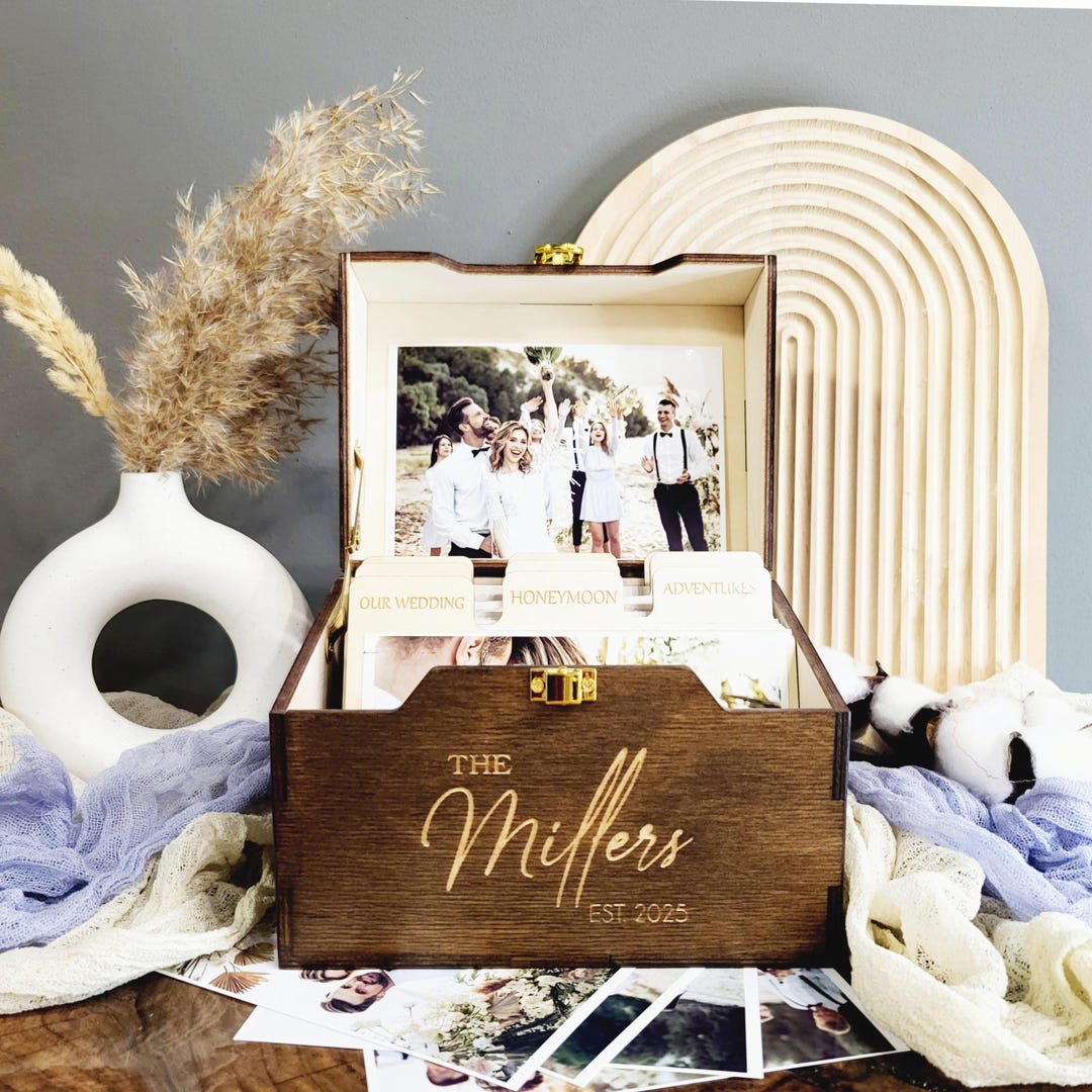 Custom Photo Box Print Box Photo Storage Wedding Photo Box Photo Holder ...