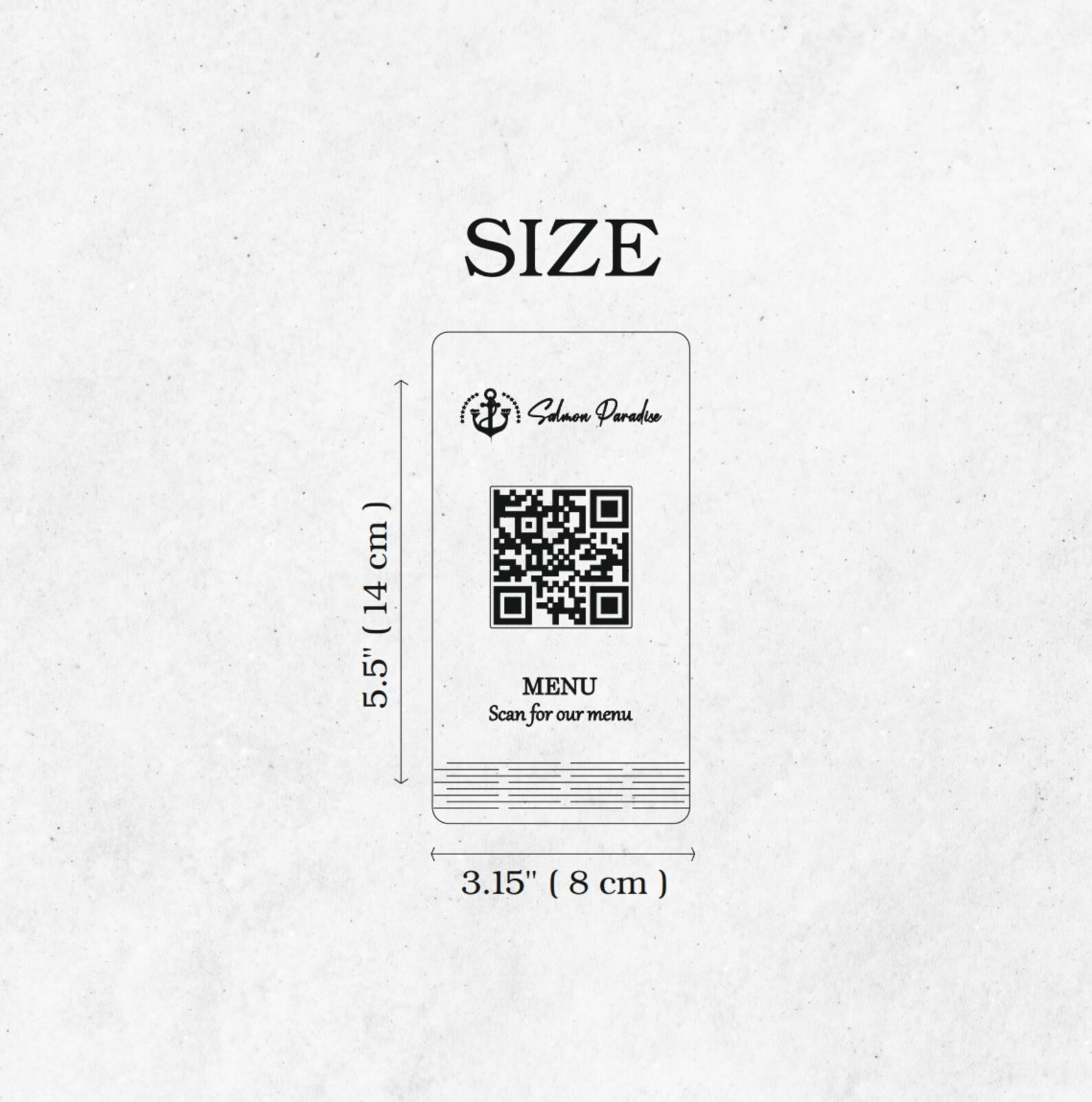 Table QR Code Sign QR Code Stand Tabletop Sign Small Bussiness Qr Code ...