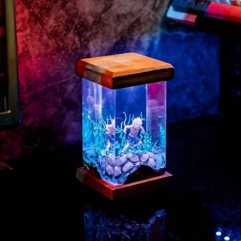 Killua Zoldyck Lamp – Anime Resin Night Light – Gift for Zoldyck Fans ...