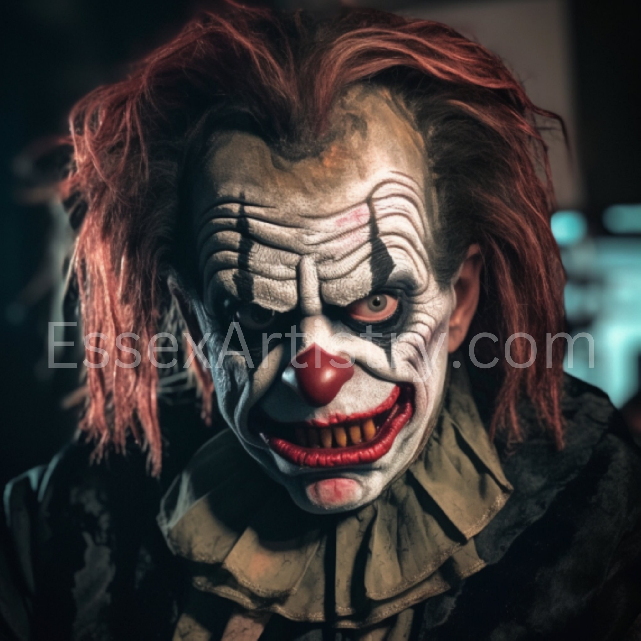 Evil Jester Face Makeup