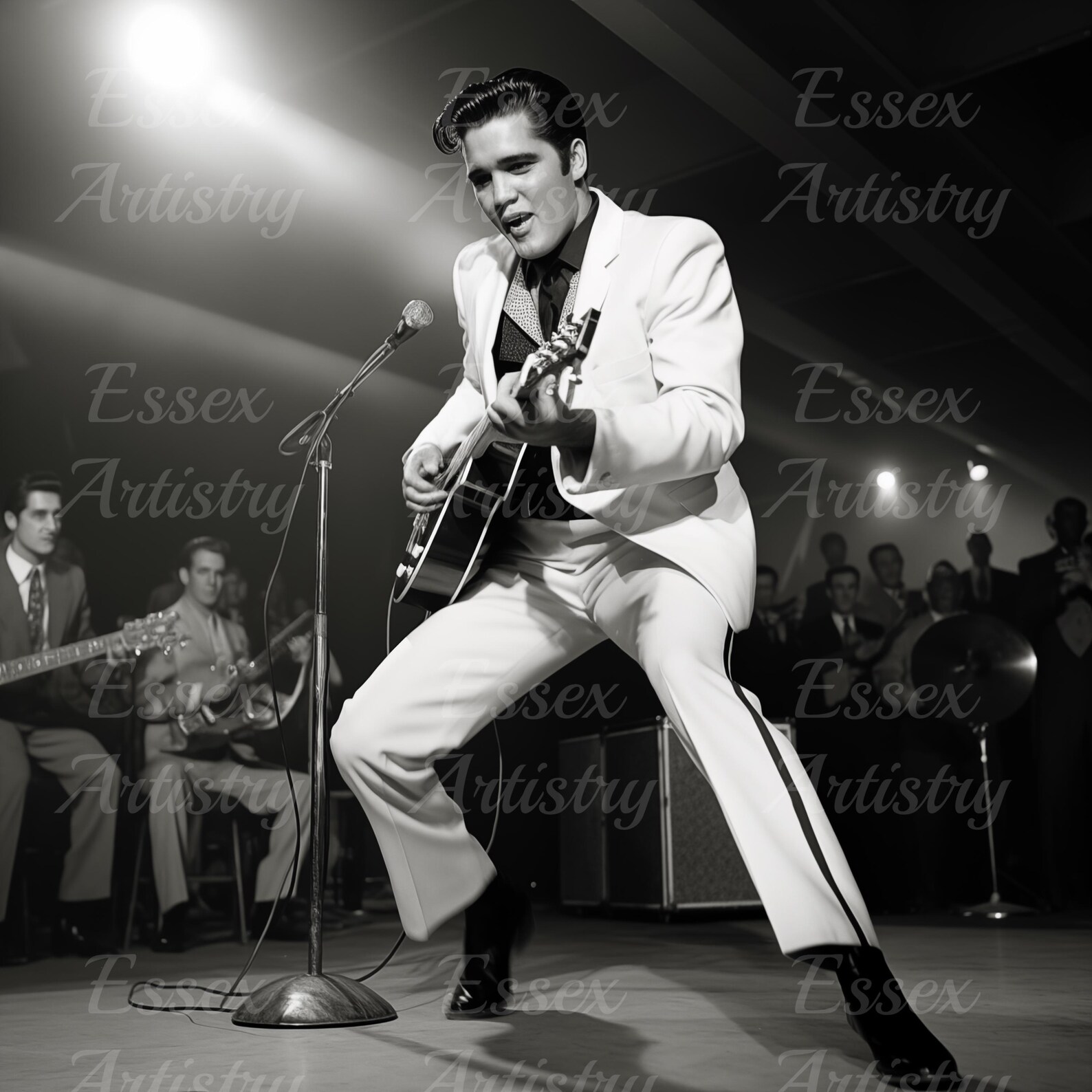Elvis & Marilyn Retro Art: Iconic Legends Portrait (digital Download ...