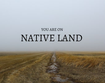 You Are on Native Land - Etsy