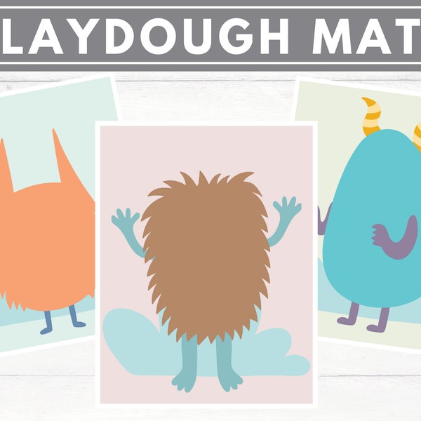 Playdough Mats - Etsy