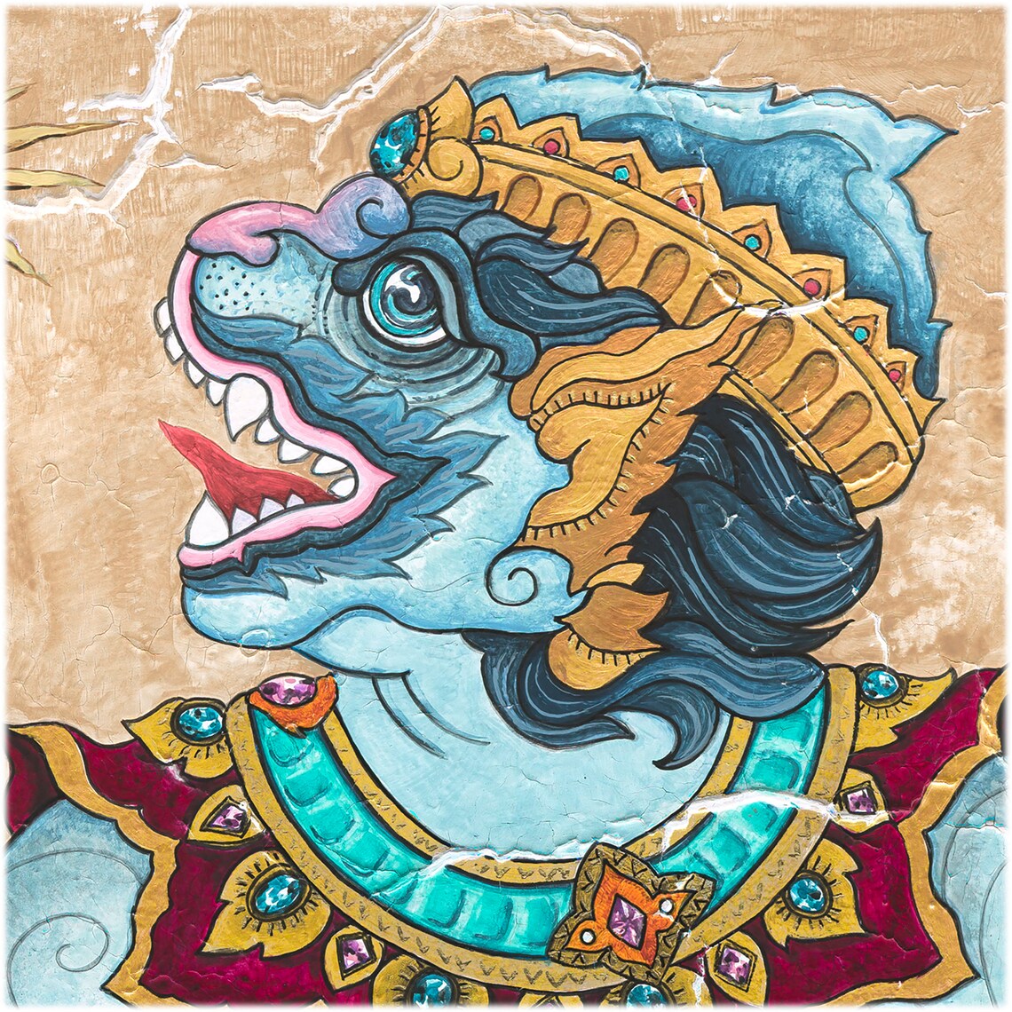 Dancing Hanuman GICLÉE - Etsy