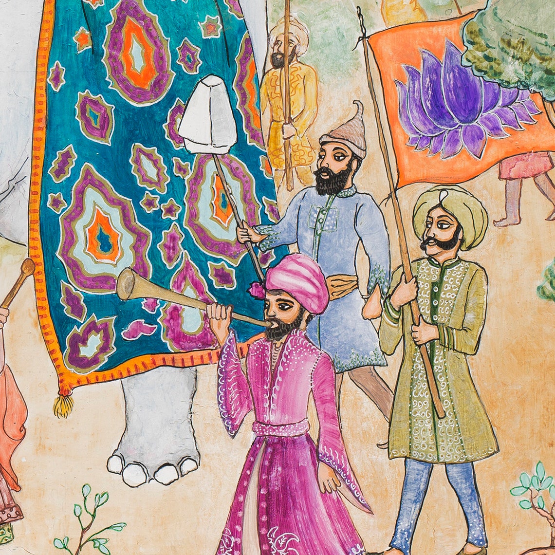 The King's Procession ORIGINAL PAINTING - Etsy