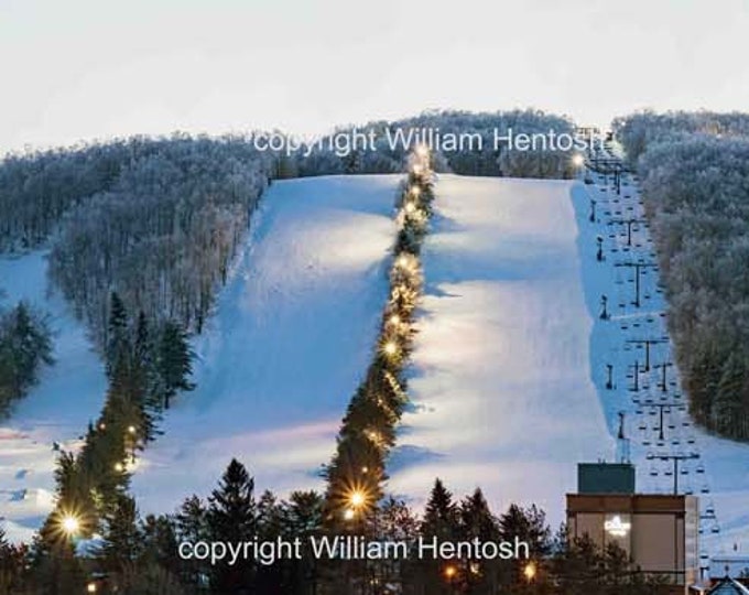 Wisp Ski Slopes, Panoramic, Dusk Setting, Photography, Wisp Resort ...