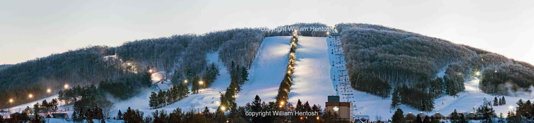 Wisp Ski slopes, panoramic, dusk setting, photography, wisp resort ...