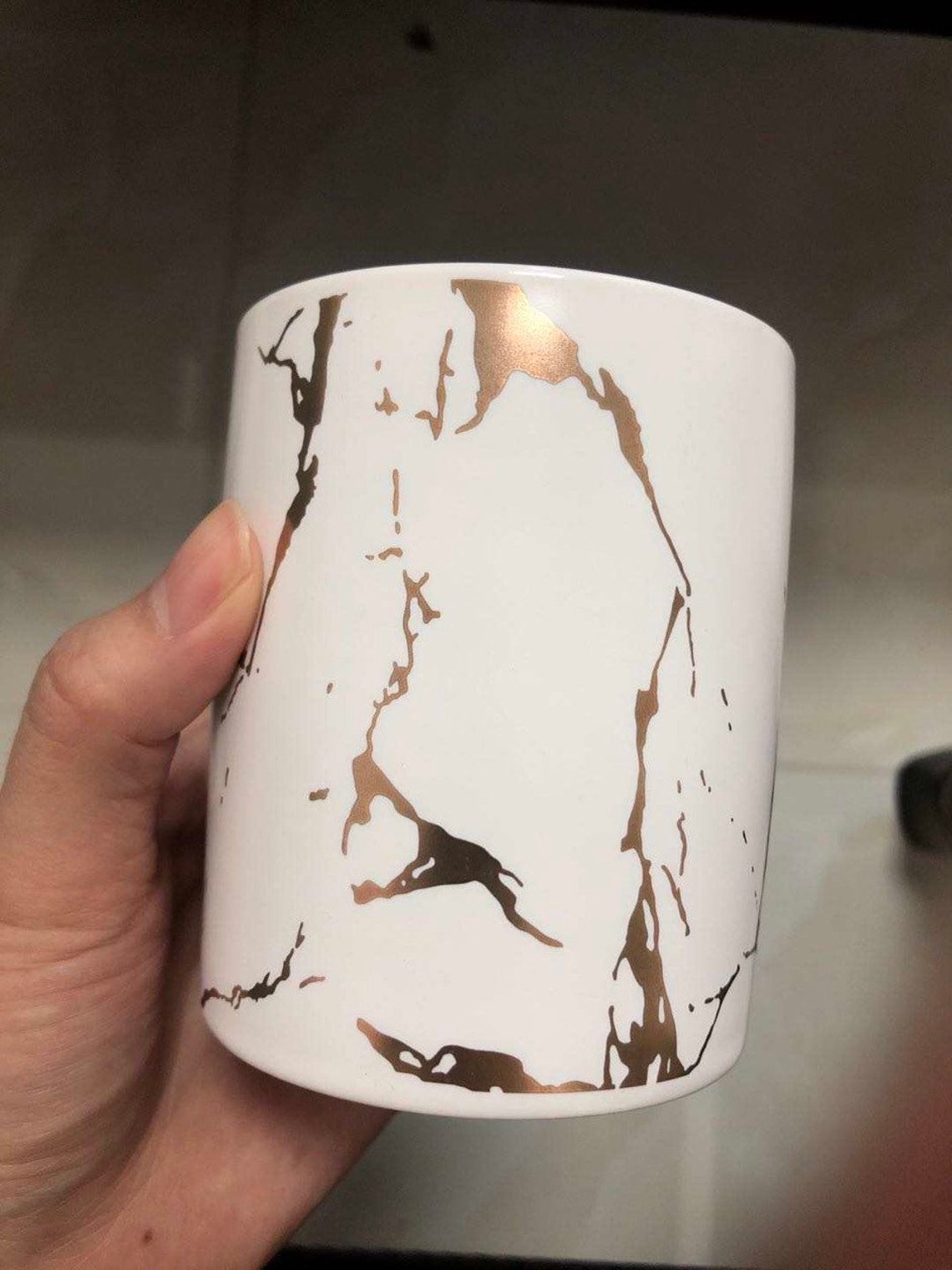 Marble Empty Candle Jars 8 Oz. - Etsy Australia