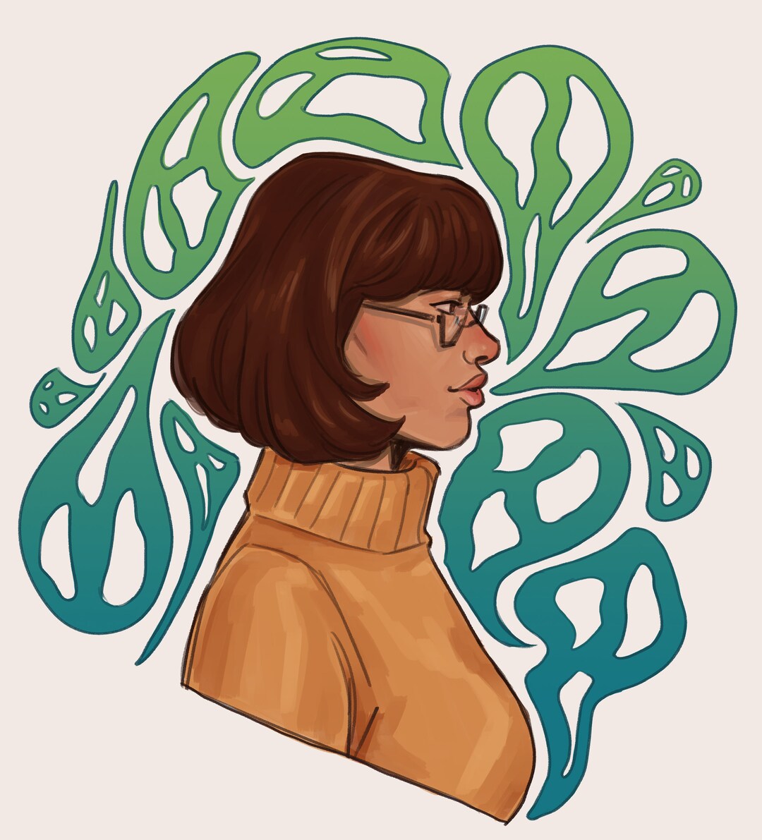 Scooby-doo Velma Print - Etsy