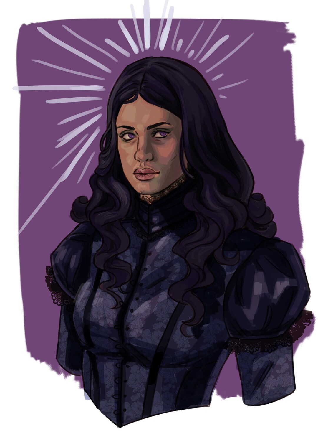 Yennefer of Vengerberg Portrait Print - Etsy