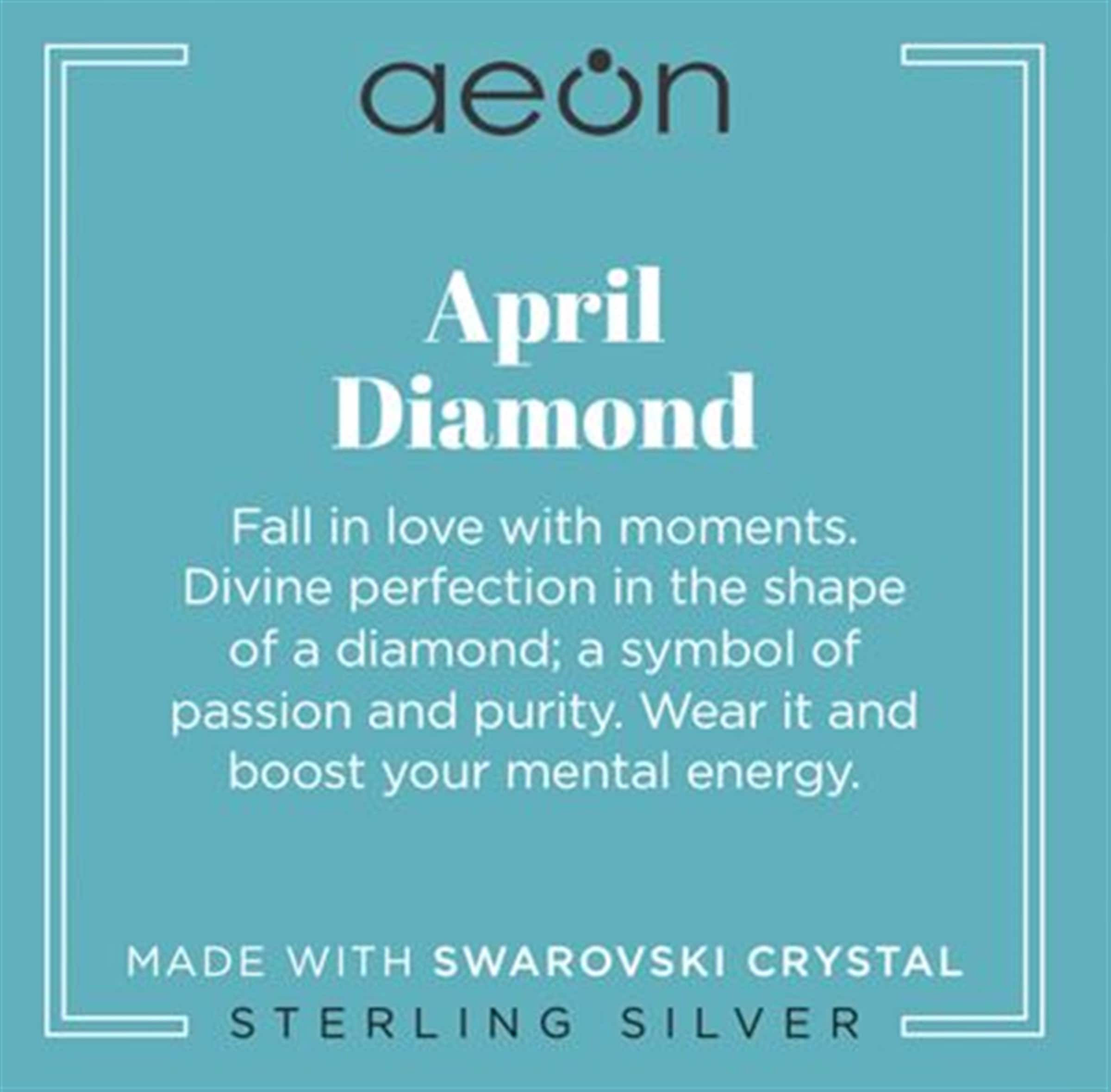 Aeon Real Sterling Silver Colour Swarovski Crystal Stud | Etsy