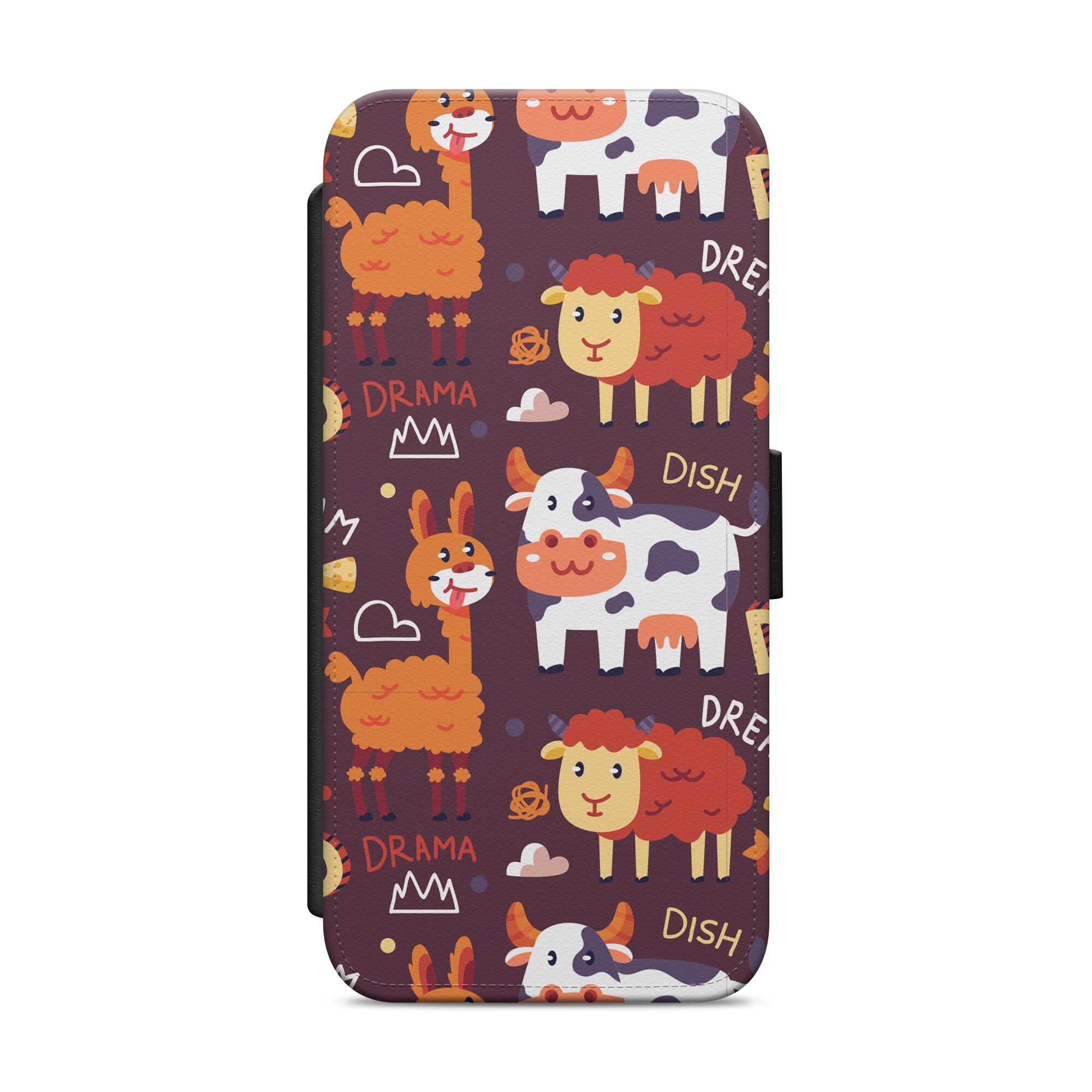 Farm Cute Animals Cow Alpaca Flip Wallet Phone Case for - Etsy