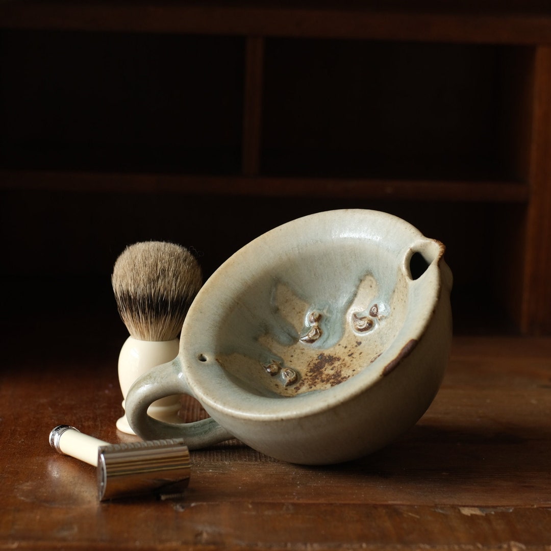 Woodfired Ceramic Shaving Scuttle: Duck Design Wet Shaving Bowl - Etsy