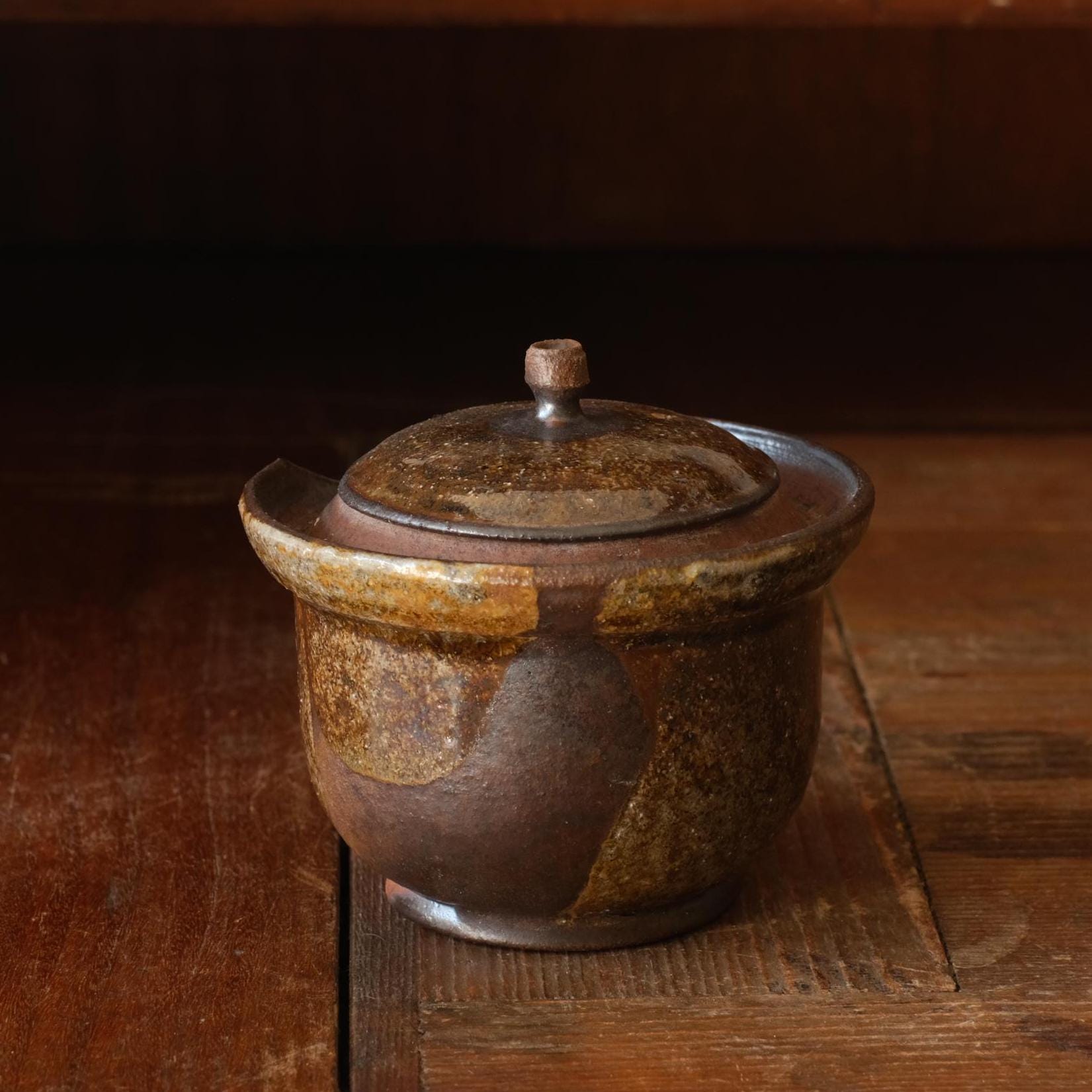 Woodfired Ceramic Shiboridashi. Small Japanese Slyle Shiboridashi ...