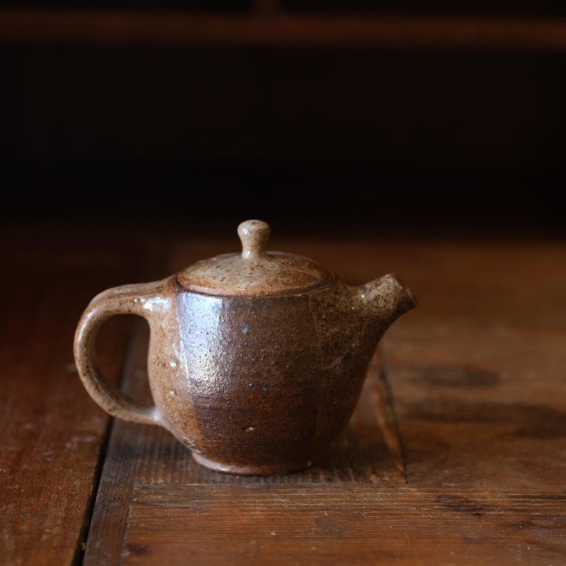 Woodfired Wild Clay Ceramic Tepot. Small Stoneware Teapot. Tiny Teapot ...