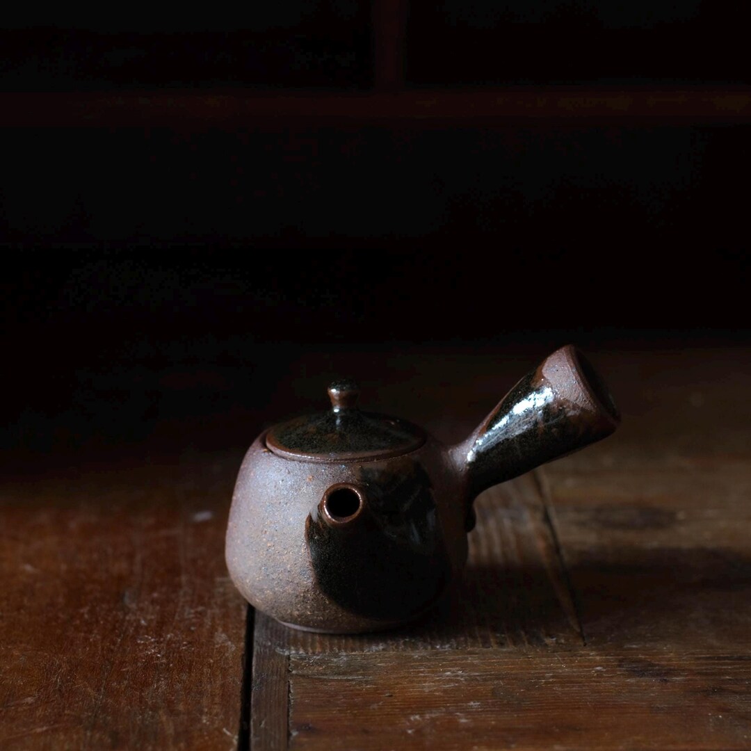Woodfired Wild Clay Ceramic Kuysu Teapot. Small Stoneware Japanese ...