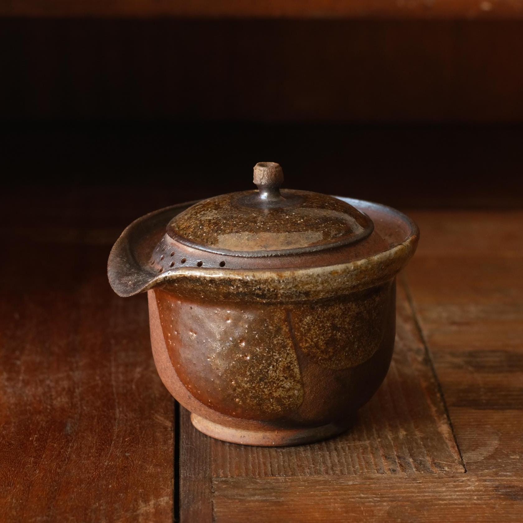 Woodfired Ceramic Shiboridashi. Small Japanese Slyle Shiboridashi ...