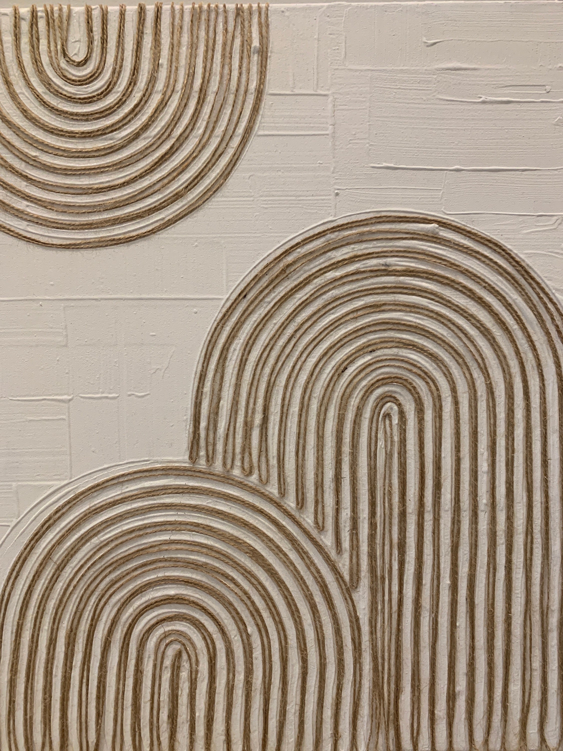 Handmade Golden Arches Canvas Art: Minimalist Boho Decor (40x50) - Etsy