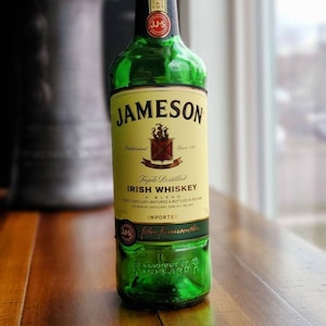 Recycled Jameson Glasses Unique Barware Whiskey Drinker Gift Upcycled ...