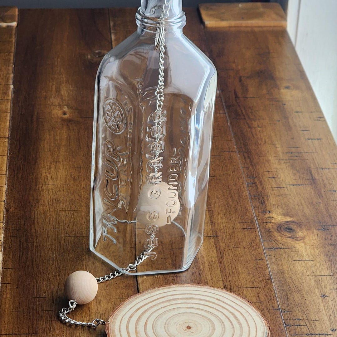 Upcycled Whiskey Bottle Wind Chime | Recycled Glass Decor - Etsy
