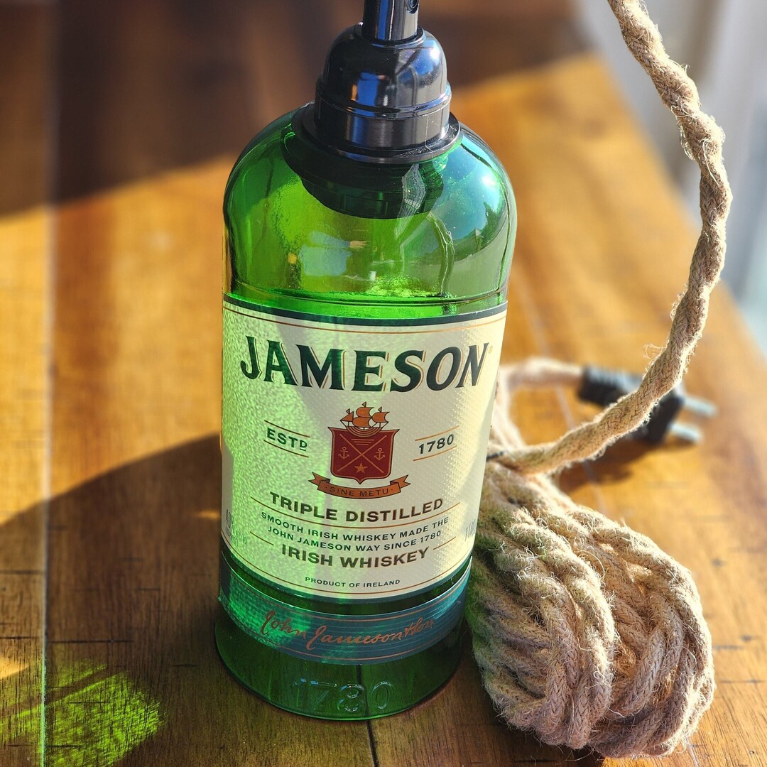Upcycled Jameson Light | Recycled Whiskey Bottle Pendant Lighting ...