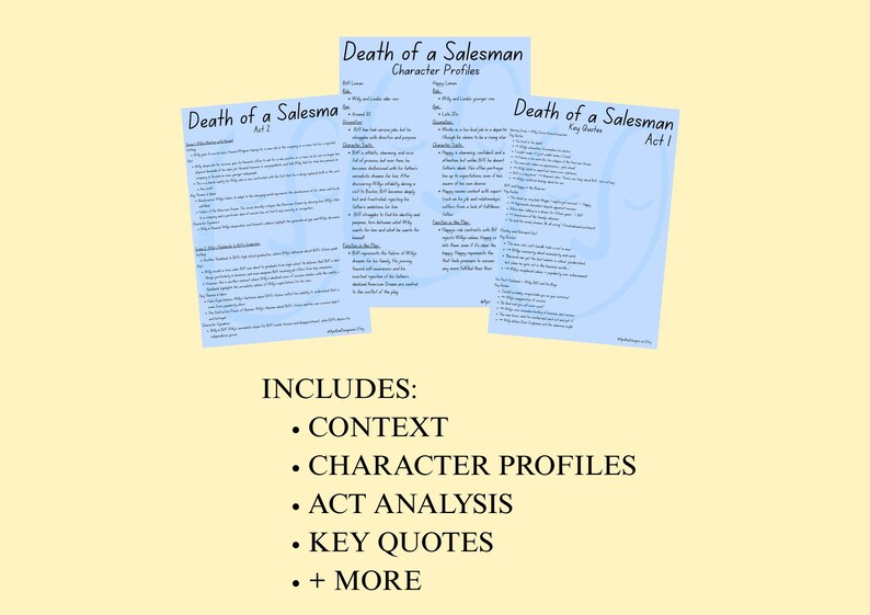 DIGITAL - Complete Death of a Salesman Revision Guide for English ...
