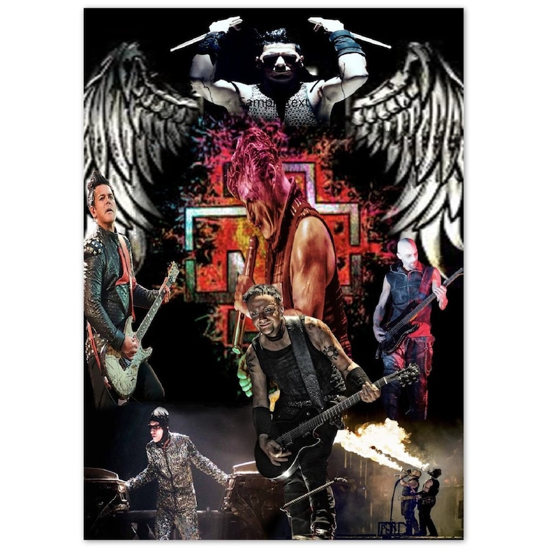 Rammstein wand kunst - Etsy.de