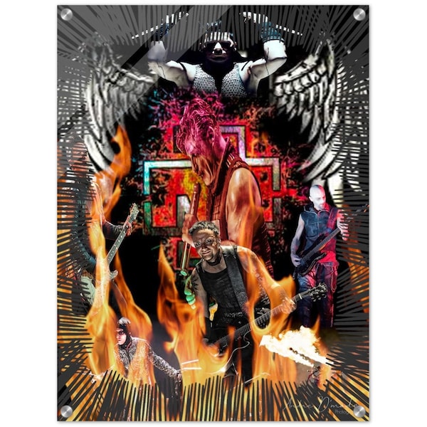 Rammstein wand kunst - Etsy.de