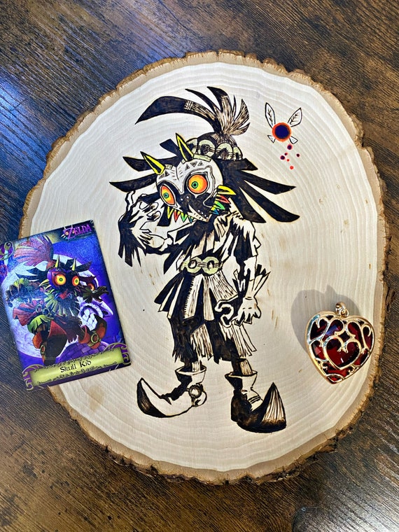 Skull Kid / Legend of Zelda / Majoras Mask Wood Burn - Etsy