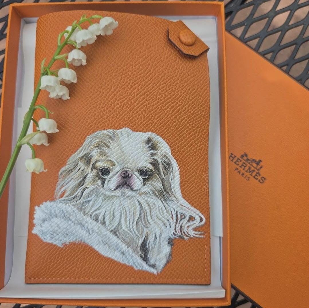 Personalized Handpainted Pets, Custom Painting on Wallet, Personalized ...