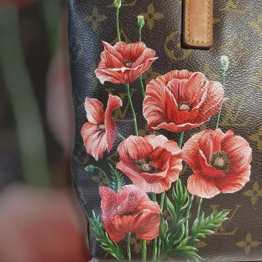Customer Provides Bag, Custom Handpainted on Bags, Customize Handbag ...