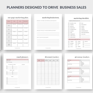 Marketing Planner: Marketing Strategy Template, Marketing Plan ...