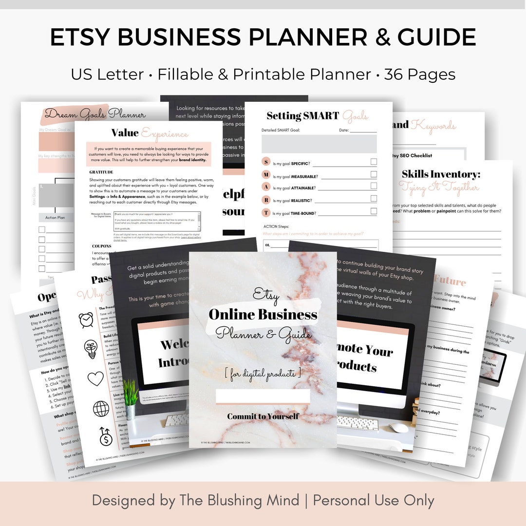 Etsy Business Planner & Guide: Etsy Planner, Small Business, Etsy Guide ...