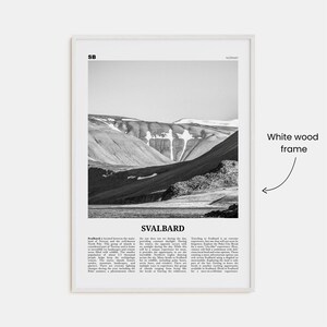 Svalbard Print Black and White, Svalbard Wall Art, Svalbard Poster ...