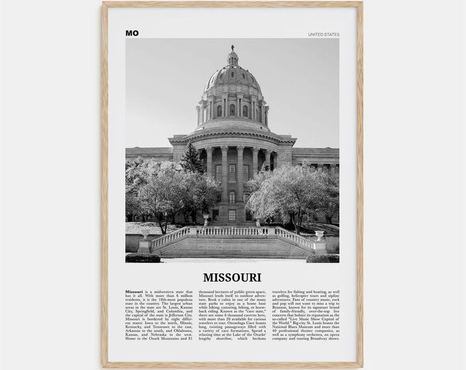 Missouri Travel Poster, Ozark Mountains Poster, Missouri Vintage Poster ...