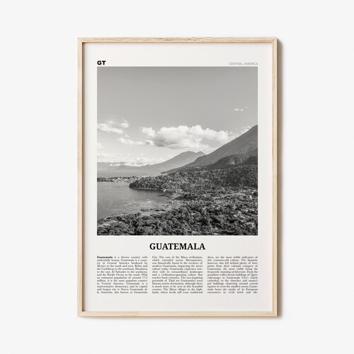 Antigua Guatemala Travel Poster Printable Wall Art Sizes - Etsy
