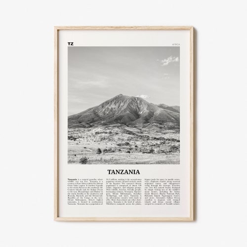 Tanzania Art Print Tanzania Poster Tanzania Photo Tanzania | Etsy
