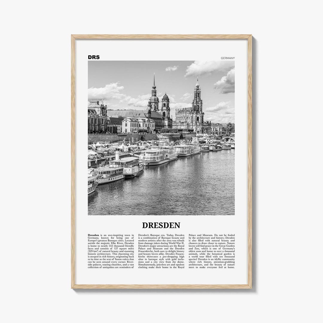 Dresden Druck Schwarzweiß, Dresden Wand Kunst, Dresden Poster, Dresden ...