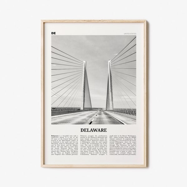 Delaware Poster - Etsy