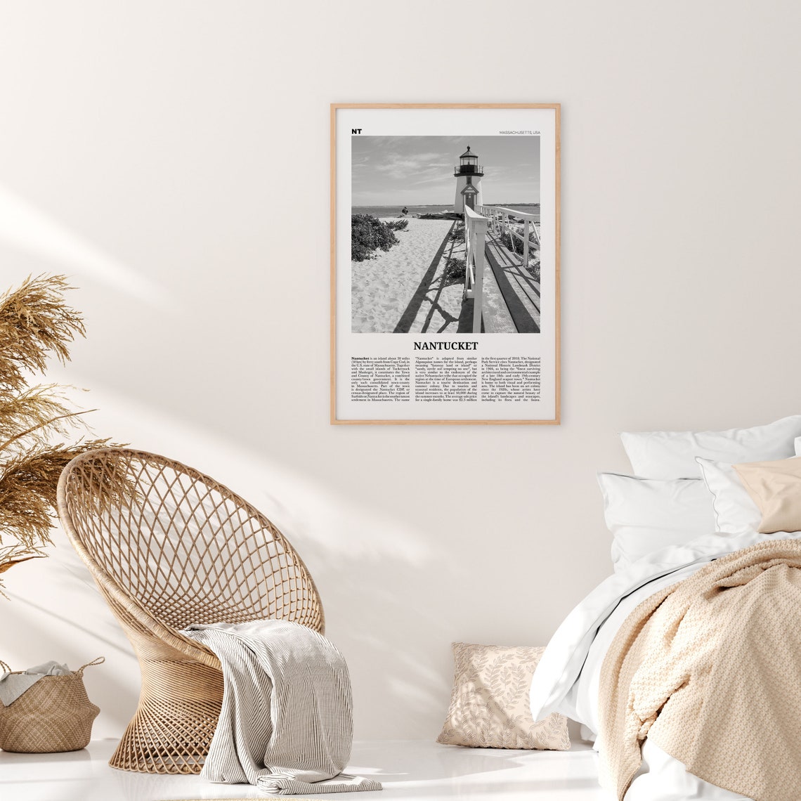 Nantucket Print Black and White Nantucket Wall Art Nantucket | Etsy