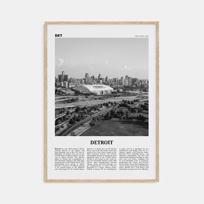 Detroit Poster - Etsy