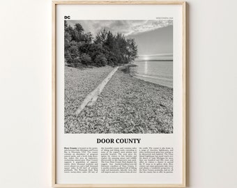 Door County Map Print | Etsy