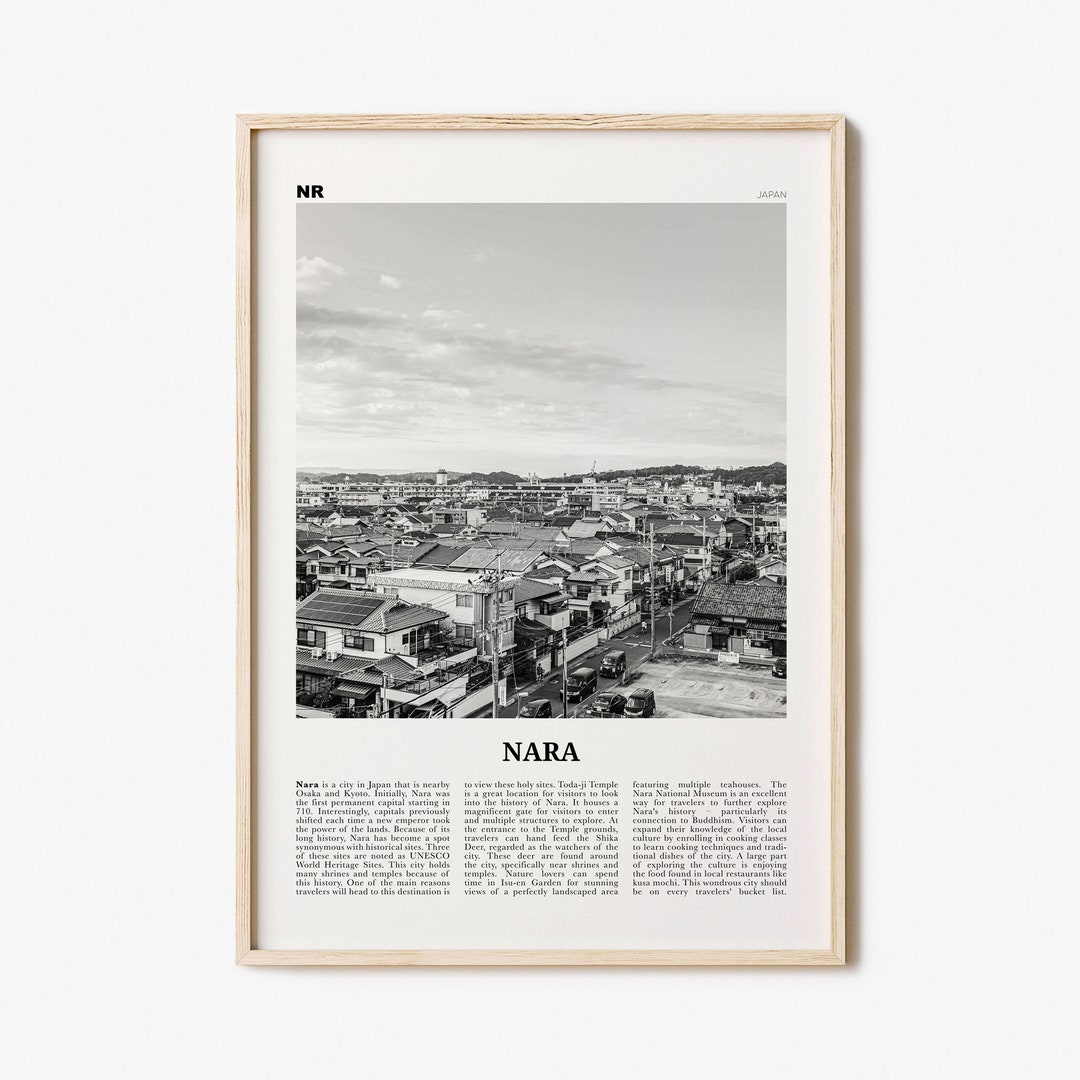 Nara Print Black and White, Nara Wall Art, Nara Poster, Nara Photo ...
