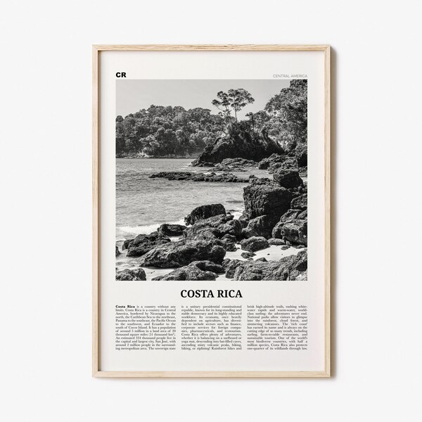 Costa Rica Travel Poster Art Print Travel Poster Sizes: inches 8x10 ...