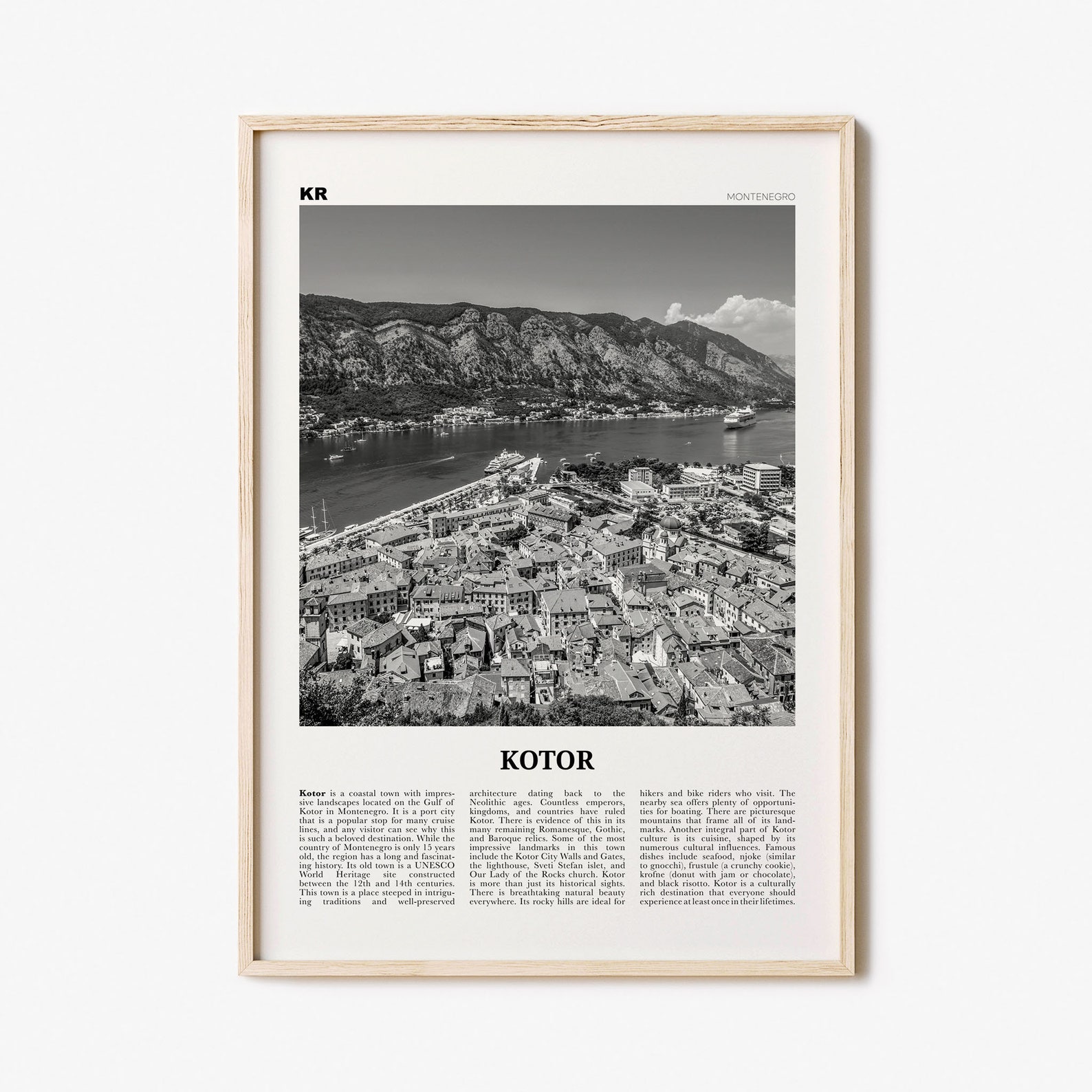 Kotor Print Black and White Kotor Wall Art Kotor Poster - Etsy